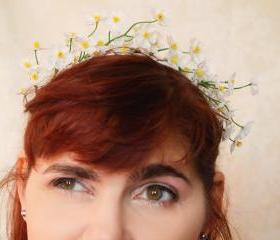 Headband Daisy Floral Tiara Flower Alice Band on Luulla